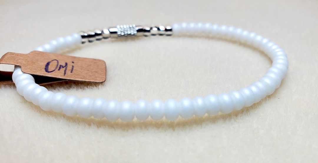 Stretch W/clasp | Ide Obatala, Ilde Obatala, Orisha Funfun - Etsy