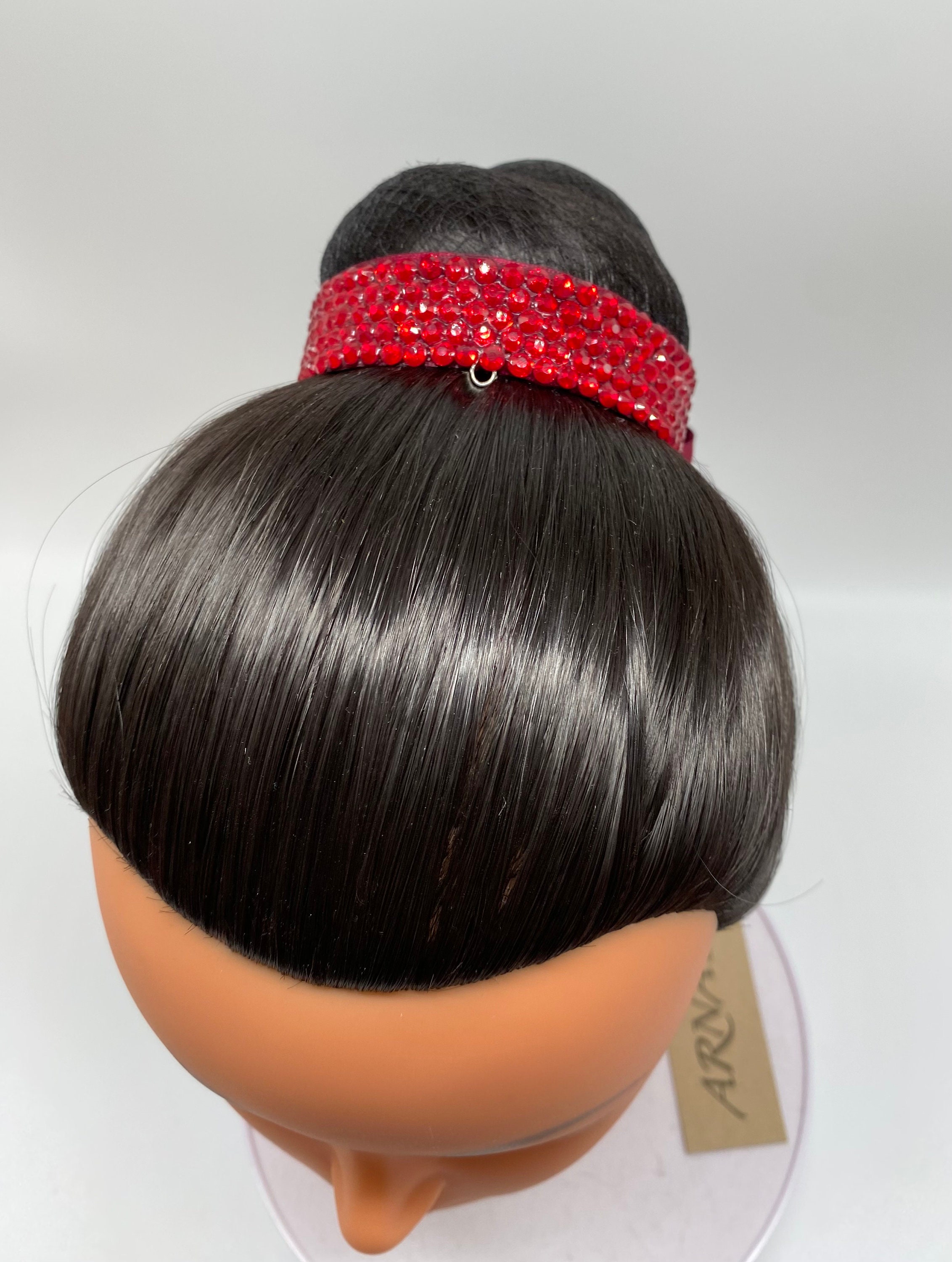 Ballroom Rhinestones Hairpiece. Bun Cuff. Cheer Bun Decor. Hair Bun ...