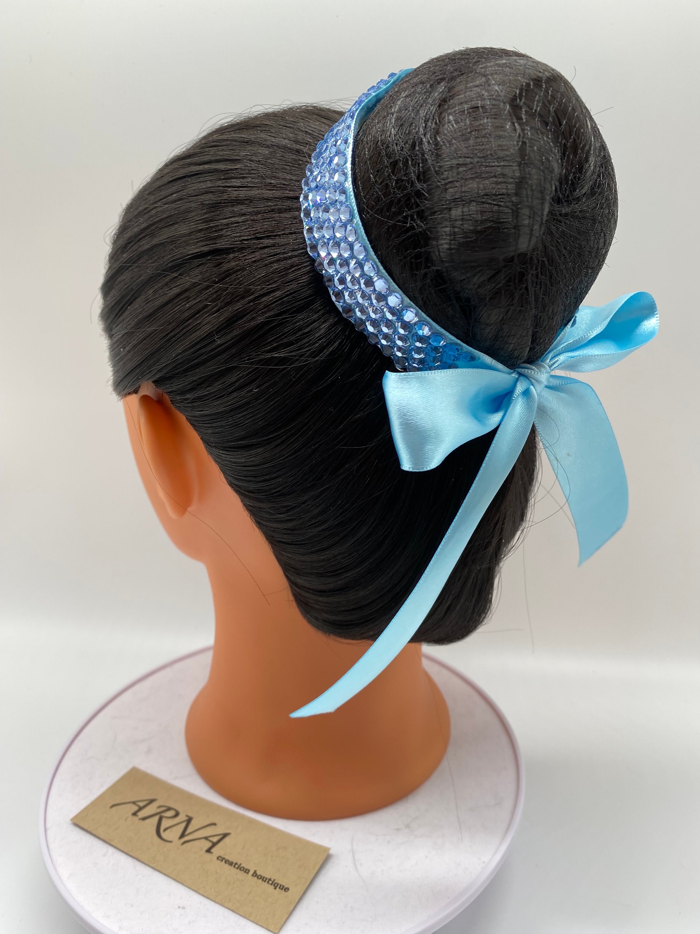 Ballroom Rhinestones Hairpiece. Bun Cuff. Cheer Bun Decor. Hair Bun ...