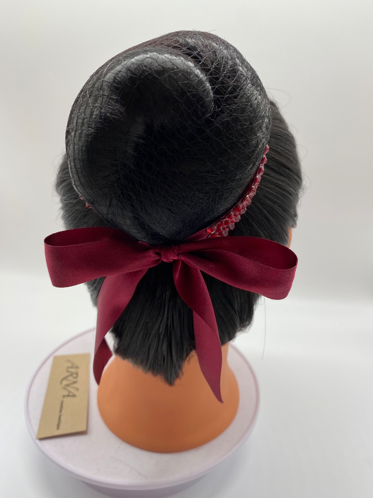 Ballroom Rhinestones Hairpiece. Bun Cuff. Cheer Bun Decor. Hair Bun ...