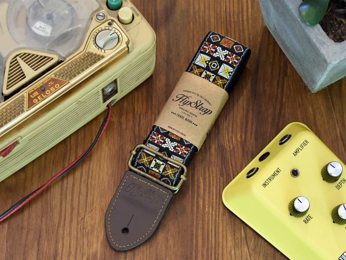 Hipstrap Woodstock Jimi Hendrix Vintage Style Guitar Strap, Leather ...