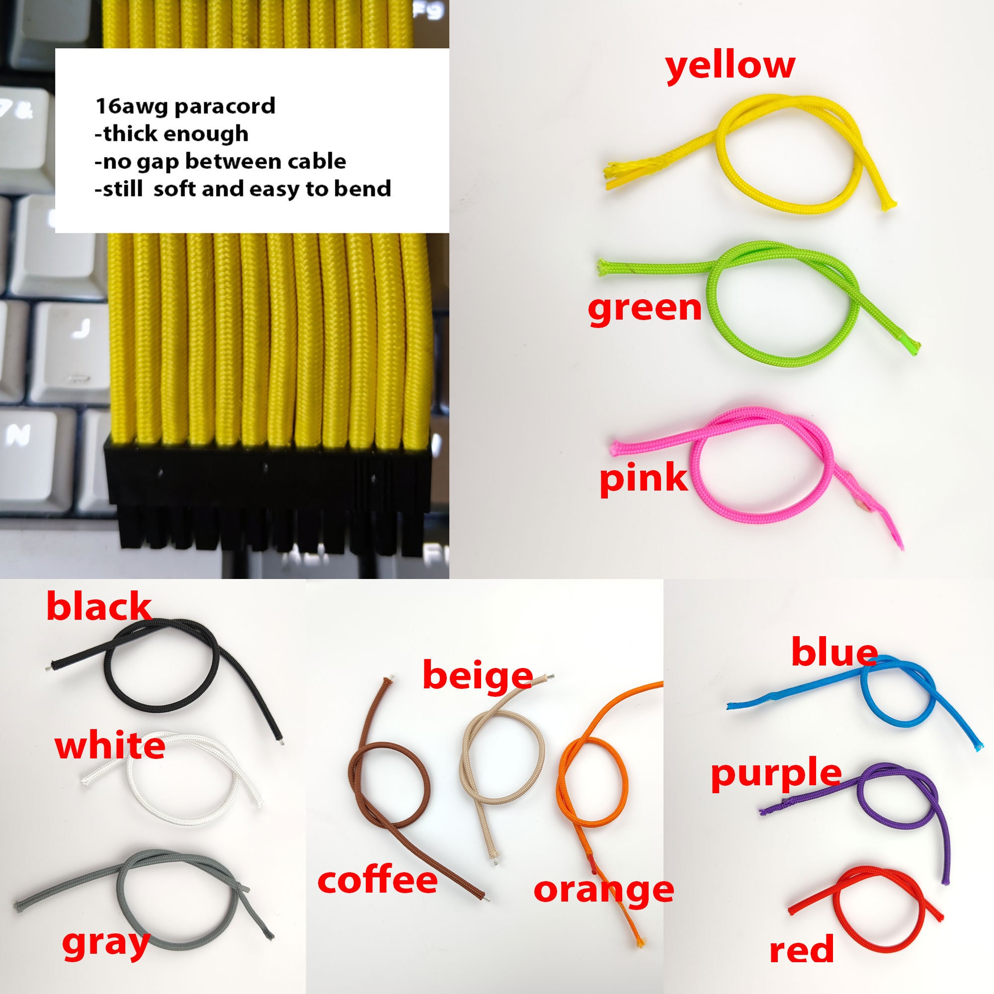 Customized Full Modular Psu Cables for Bequiet Psu Atx Pcie | Etsy