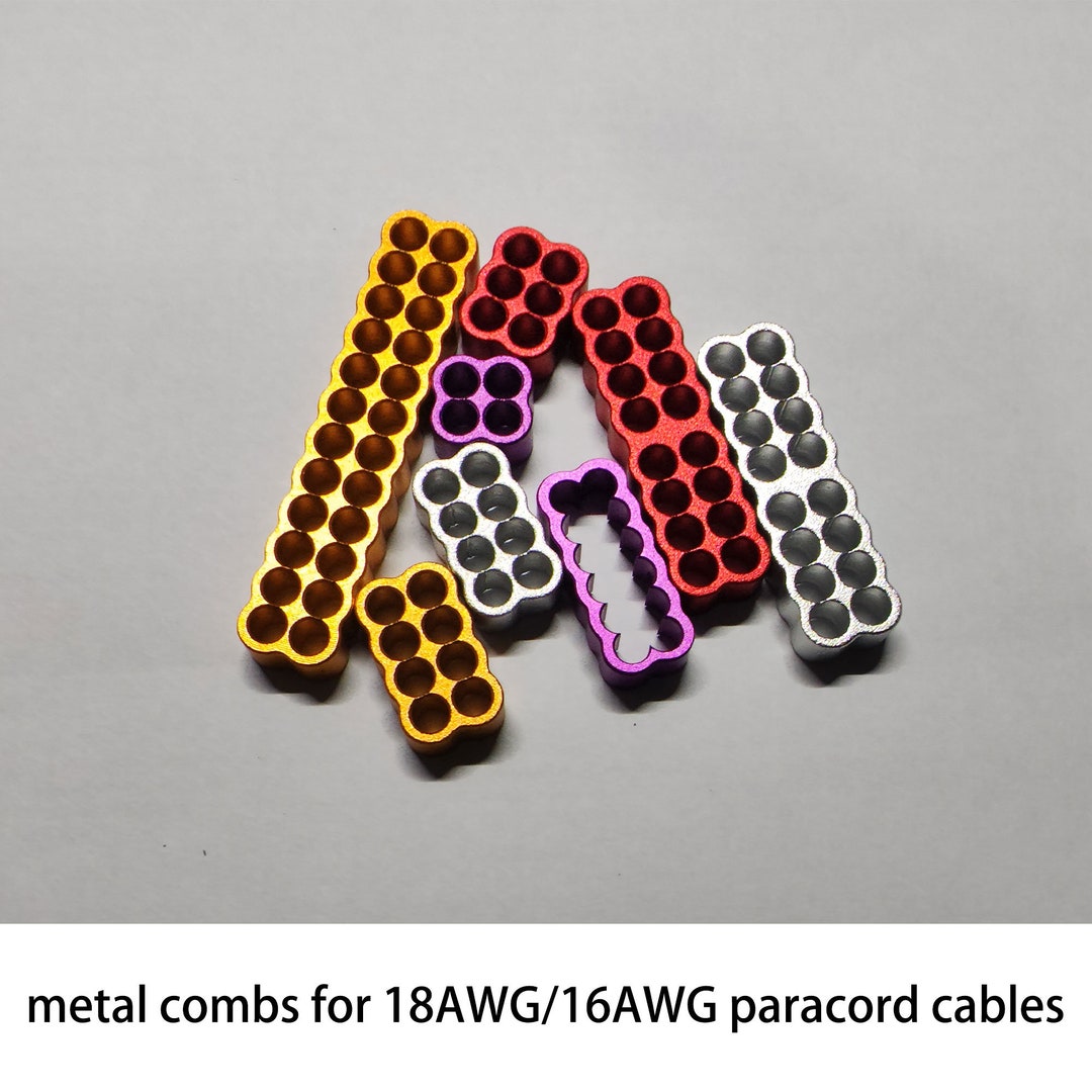 Dreambigbyraymod Customized Metal Combs for Paracord Wires 24p 16p 8p ...