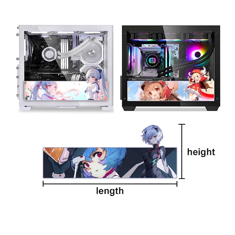 Custom Decrative PC Chasis Stickers Personalized Stickers Genshin ...
