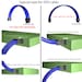 30cm Green Sleeved Psu Extension Cables Gpu Sata Cpu Cord Ide Extension ...