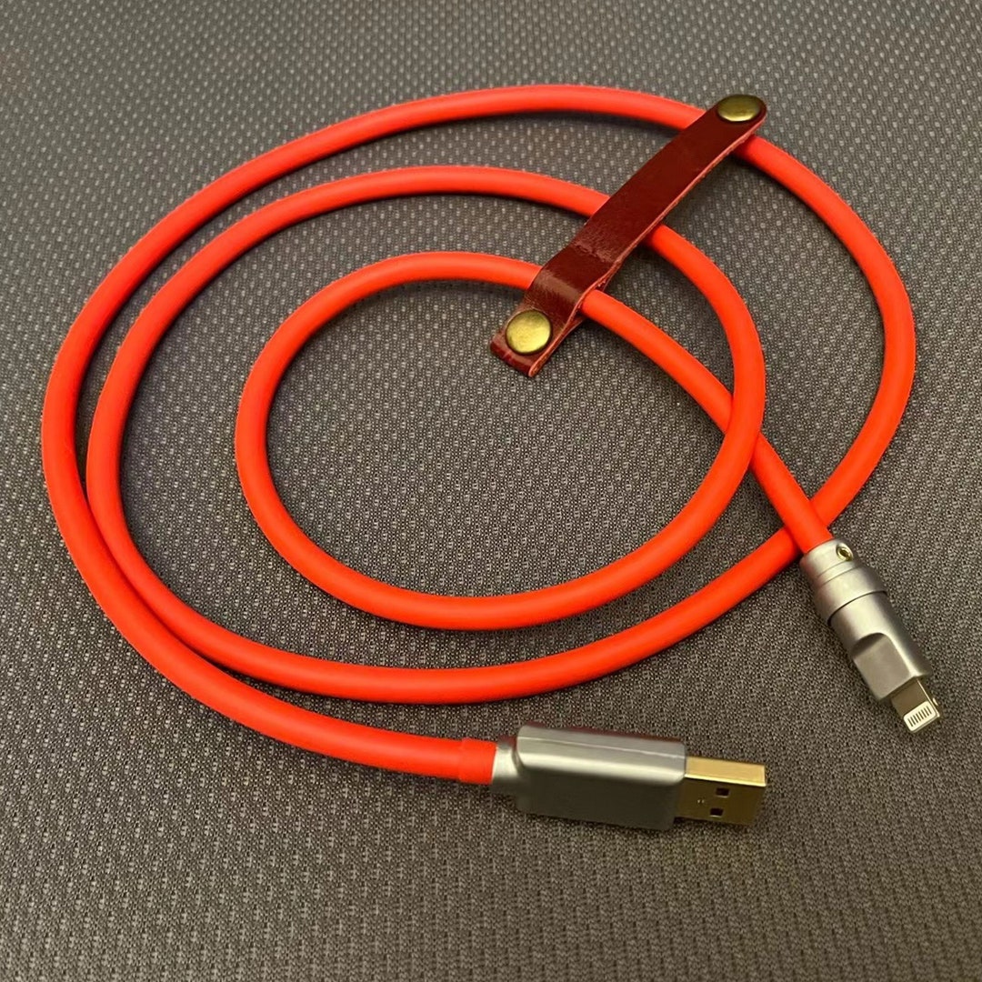 Customized Silicone USB C Mini USB Lightning Cables Keyboard Phone ...