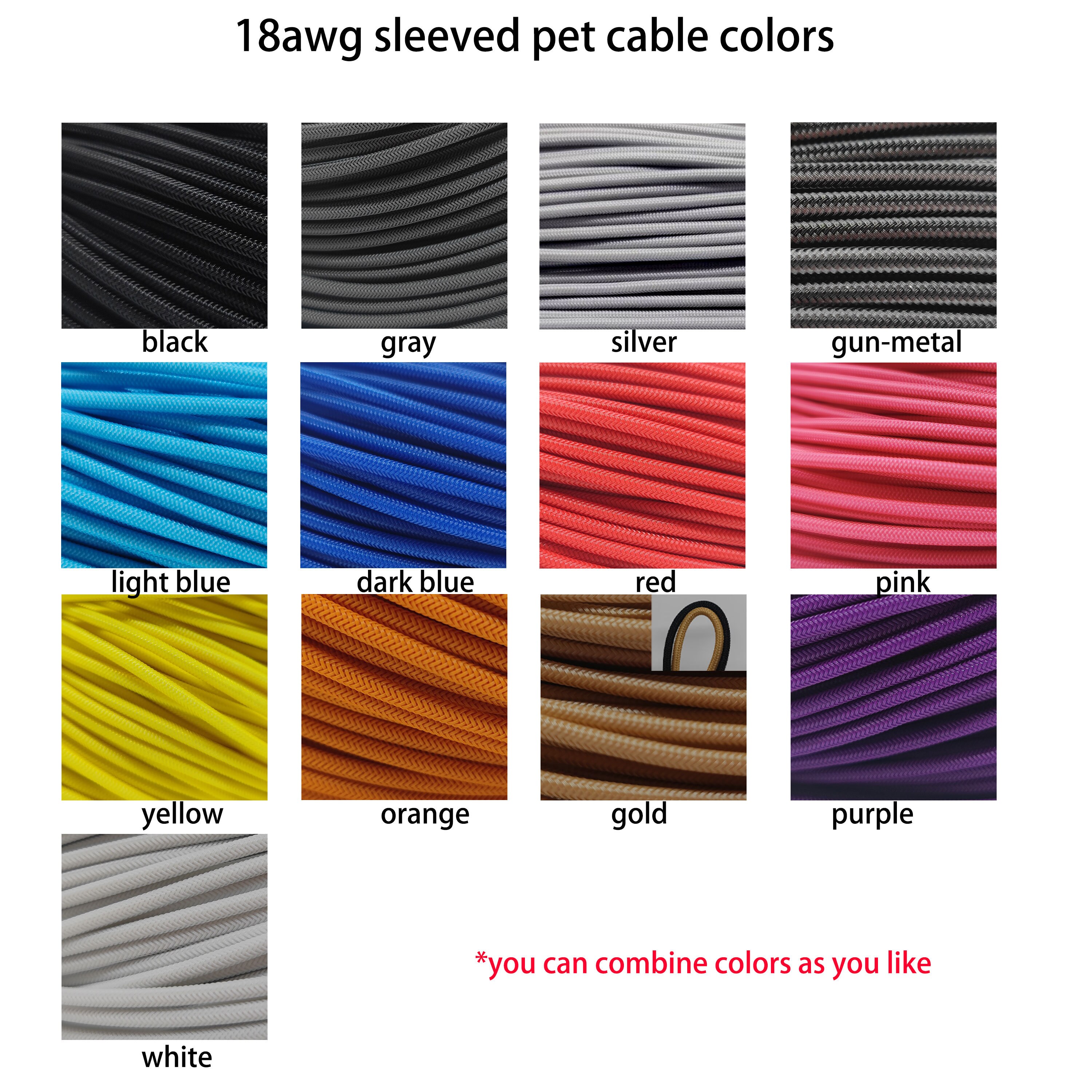 Customized Corsair Full Modular Psu Cables Sleeved Silver - Etsy