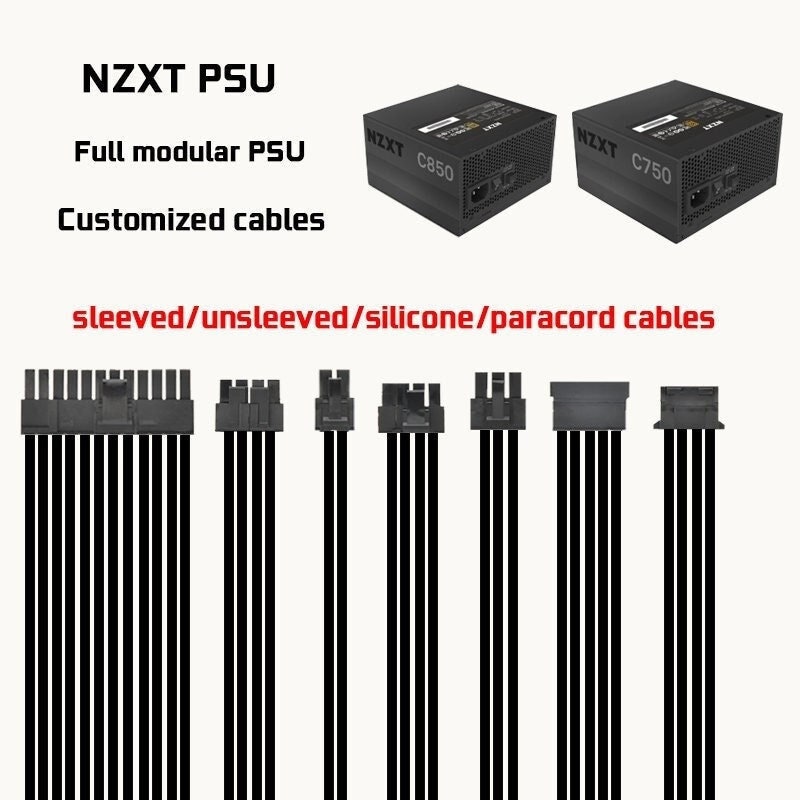 Drembigbyray Mod Custom Full Cables for NZXT PSU C650 C750 | Etsy
