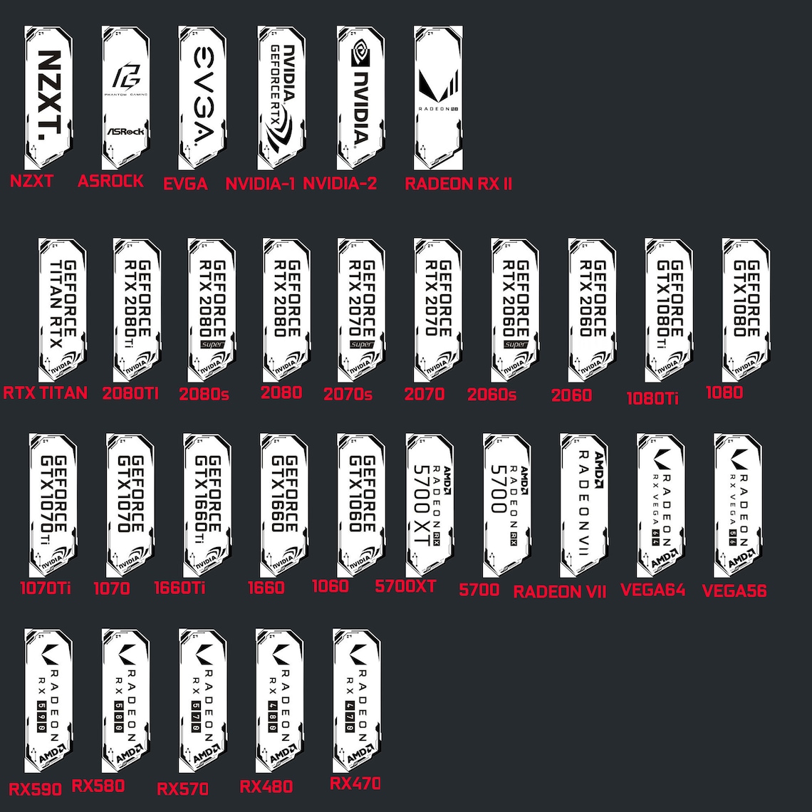 Customized Argb Standing Gpu Holder Support 5v 3pin Sync | Etsy