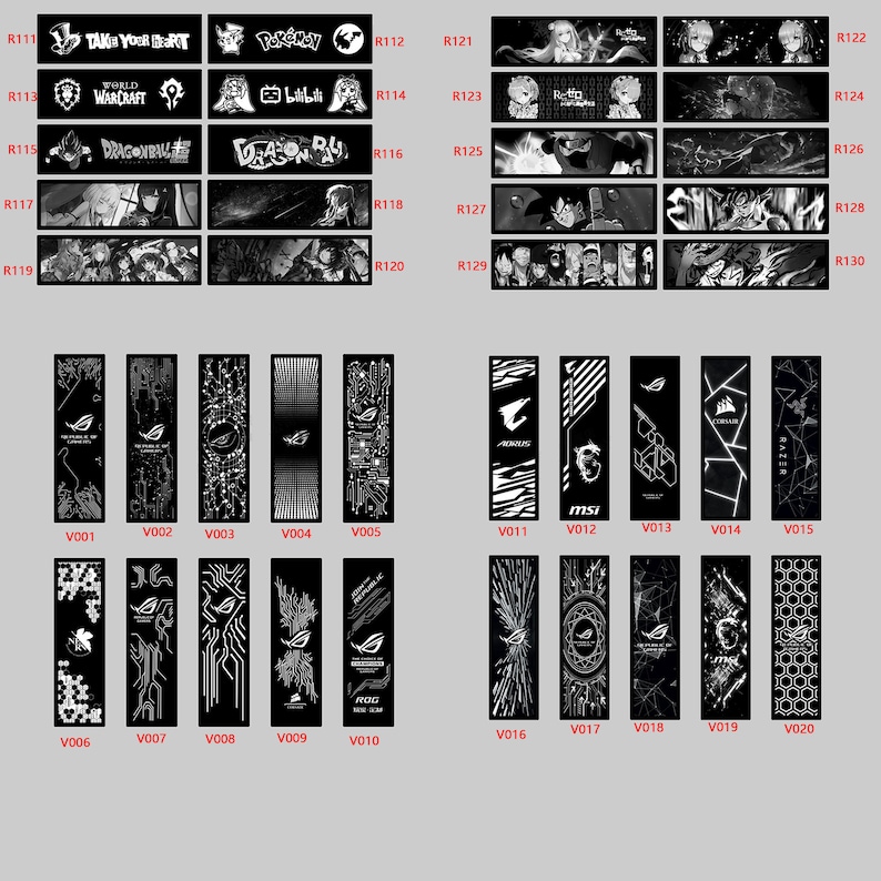 Custom Light RGB GPU Backplate Graphics Card Decoration Board - Etsy