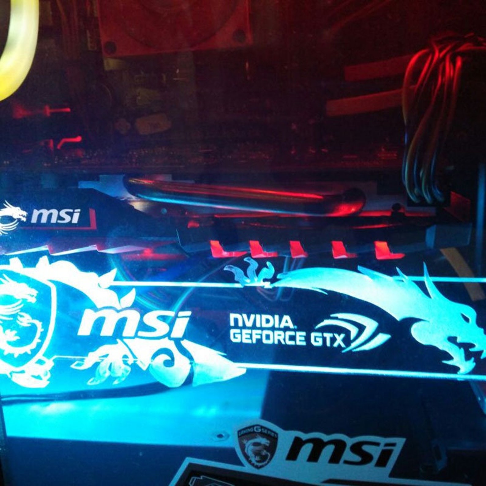 RGB Msi Dragon Led Board Graphics Card Holder Asus Aura MSI Sync Pc ...