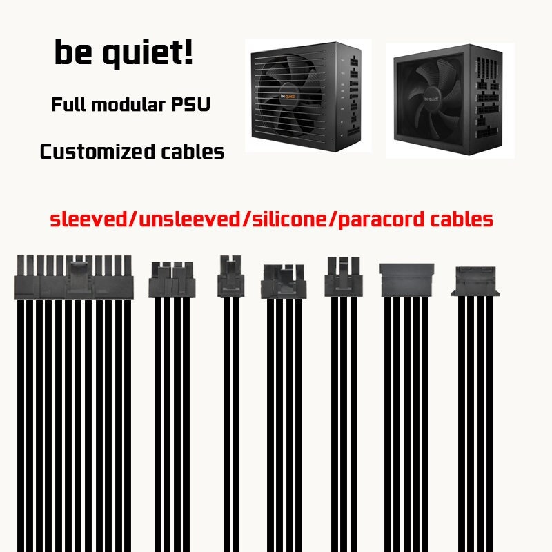 Customized Full Modular Psu Cables for Bequiet Psu Atx Pcie Gpu Cables ...