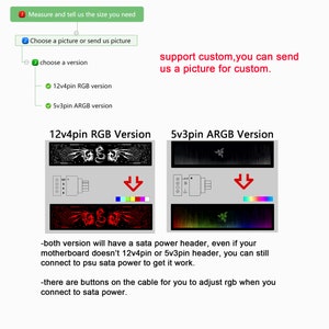 Custom Light RGB GPU Backplate Graphics Card Decoration Board ...