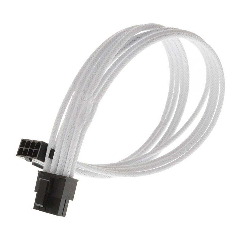 White color sleeved PC psu extension cable cpu gpu sata | Etsy
