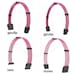 30cm Pc Psu Sleeved Extension Cable Pink Color Cpu Gpu Cable Cords - Etsy