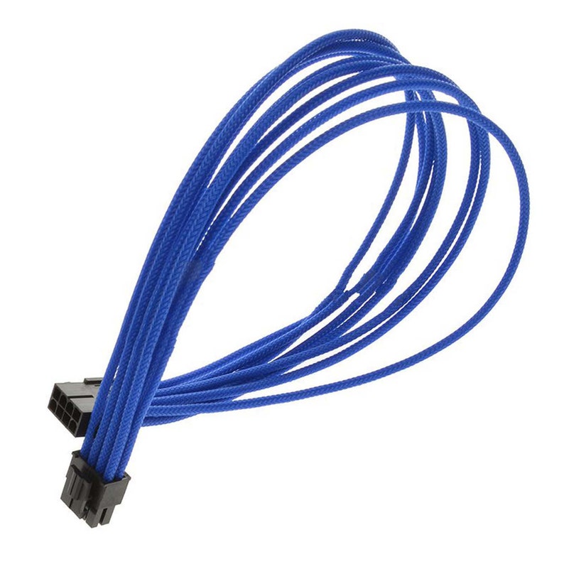 Sleeved dark blue pc psu extension cable 30cm cpu gpu cable | Etsy