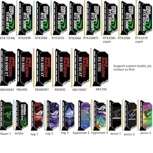 Dreambigbyray Custom Colorful Version Gpu Standing Support Pc Case ...