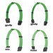 30cm Green Sleeved Psu Extension Cables Gpu Sata Cpu Cord Ide Extension ...
