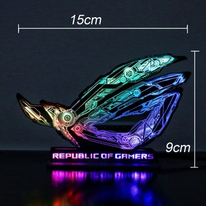 Customized ROG EYE ARGB Figure Stand Pc Case Decoration Rgb Sync Aura ...