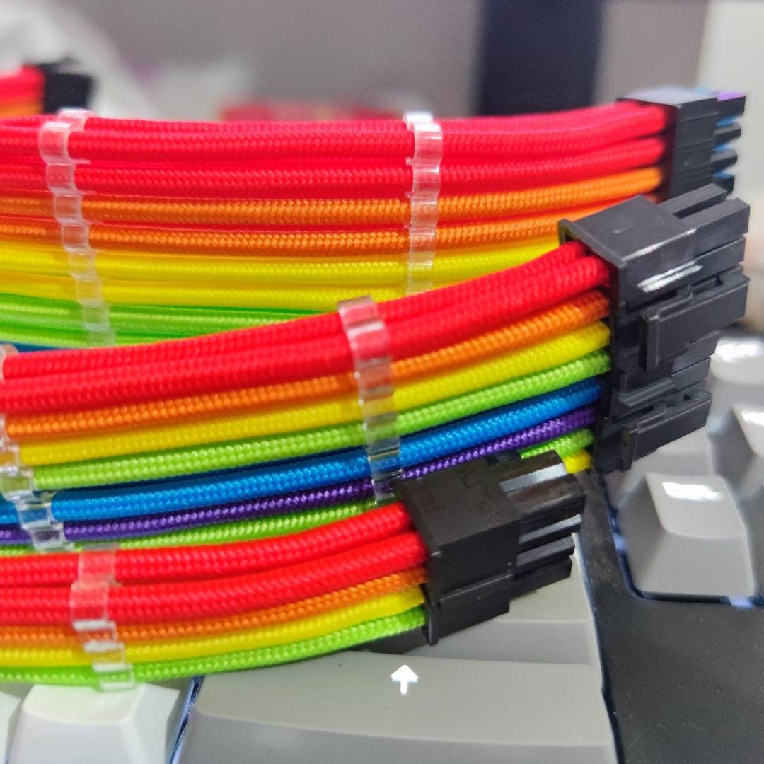 Acrylic Closed Pre-installed Sleeved Cables Combs Psu Cables - Etsy