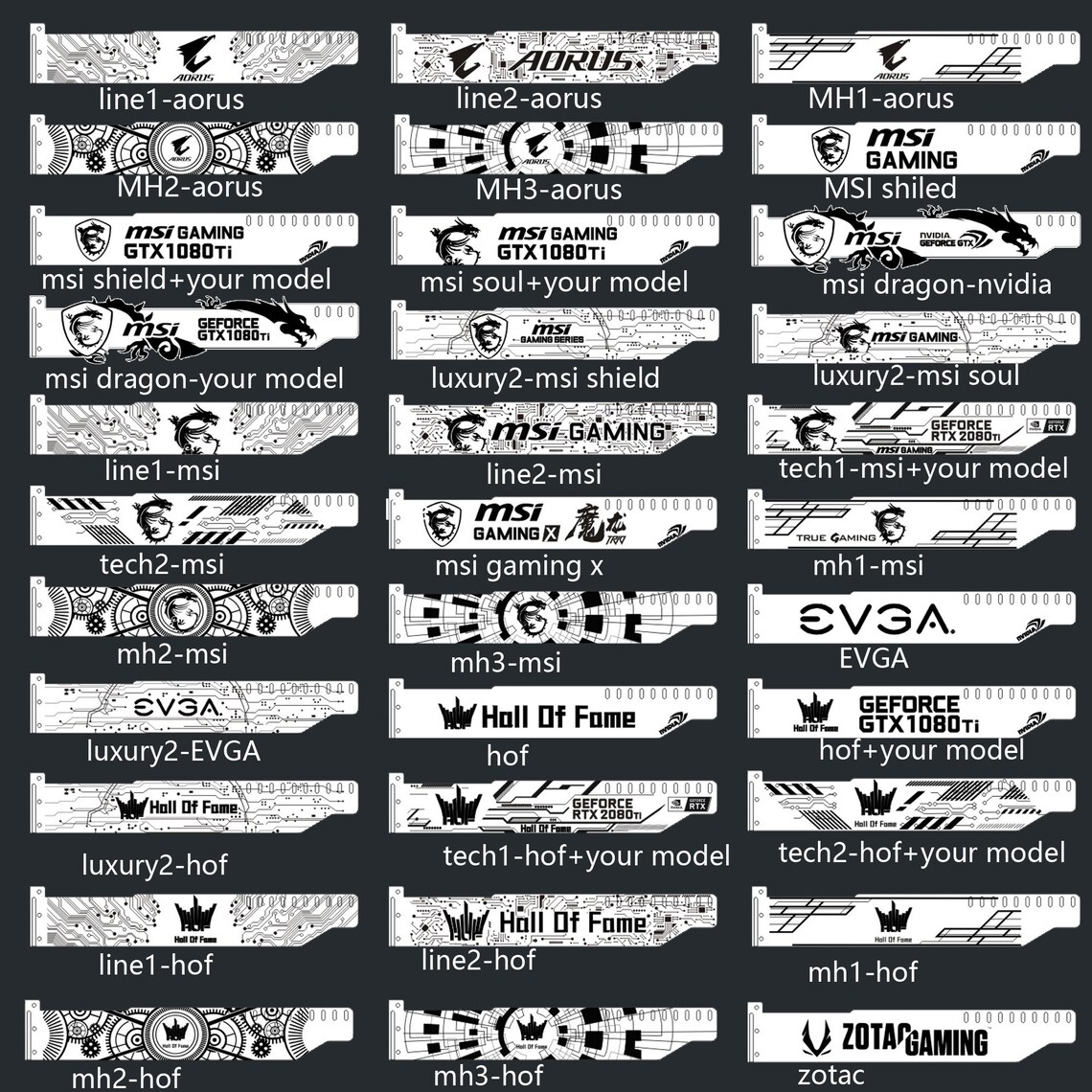 Picture Gallery for Gpu Holder Part A - Etsy