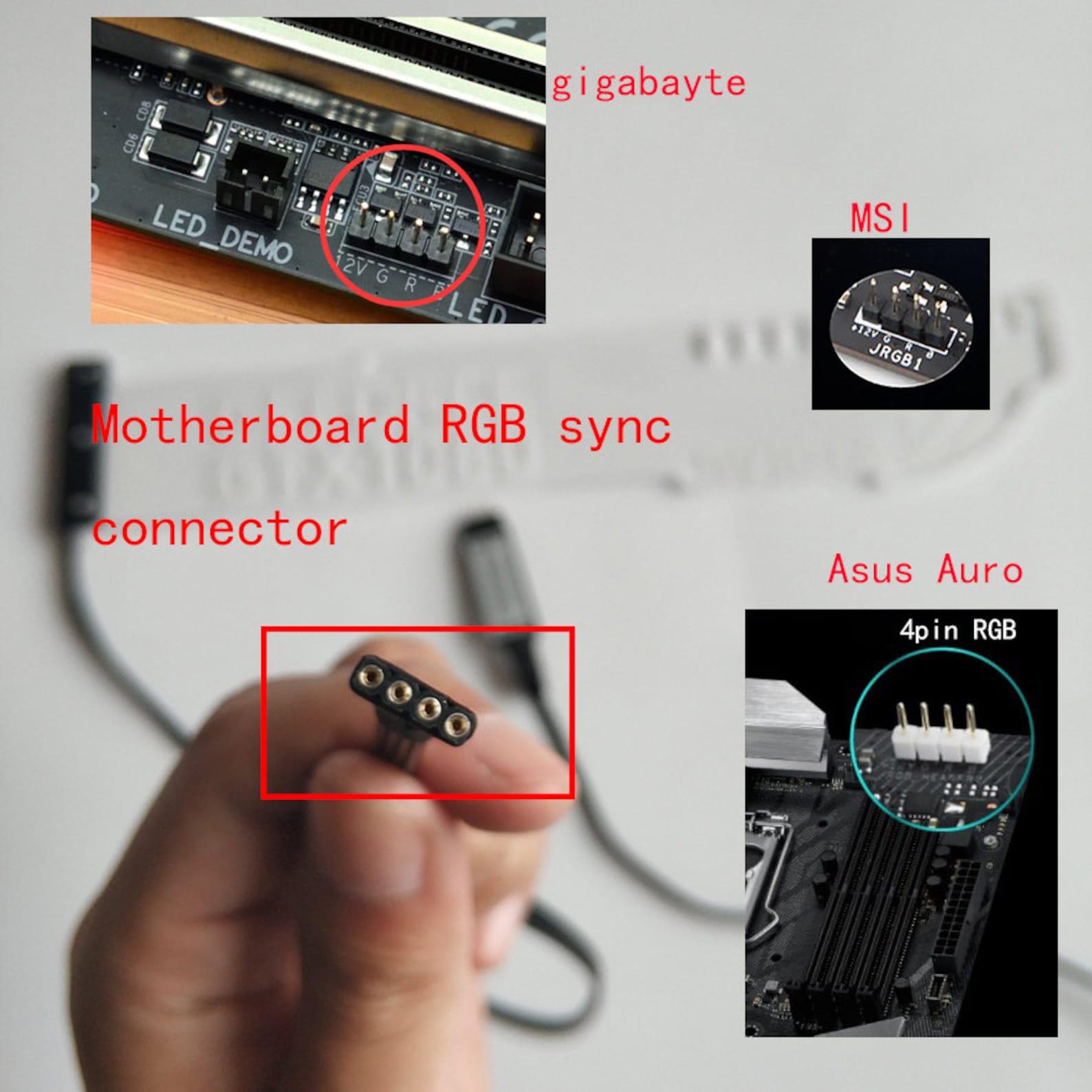 RGB Msi Dragon Led Board Graphics Card Holder Asus Aura MSI Sync Pc ...