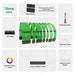 30cm Green Sleeved Psu Extension Cables Gpu Sata Cpu Cord Ide Extension ...