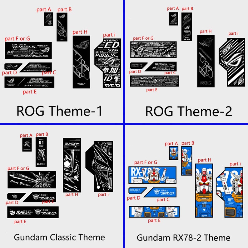 Customized RGB Panels for ROG STRIX Helios Case Decorative - Etsy