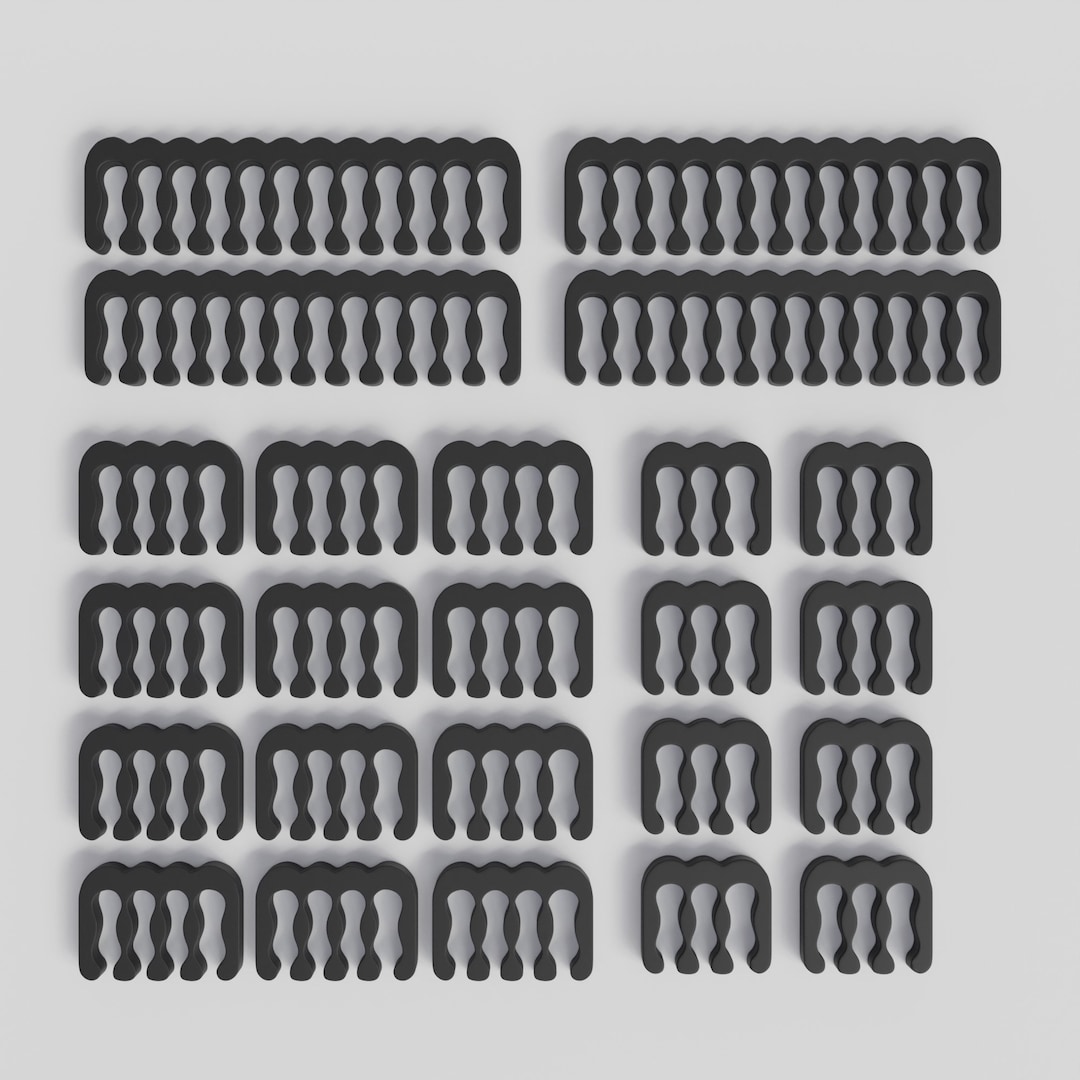 Dreambigbyraymod 1set 24pcs Cable Combs Cables Organizer Sets 4x24p ...