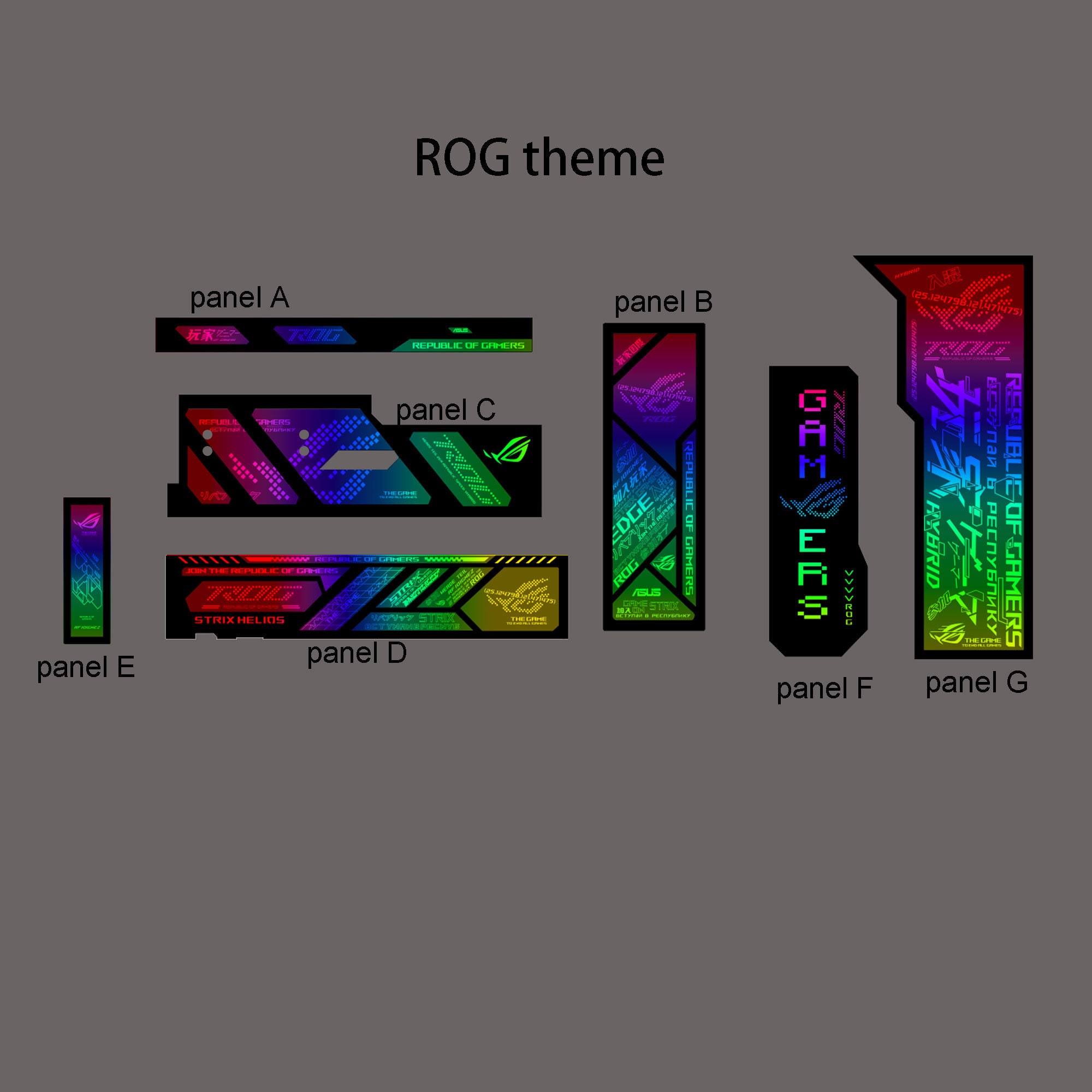 Custom ARGB Light Panels for ASUS ROG Hyperion GR701 Case - Etsy