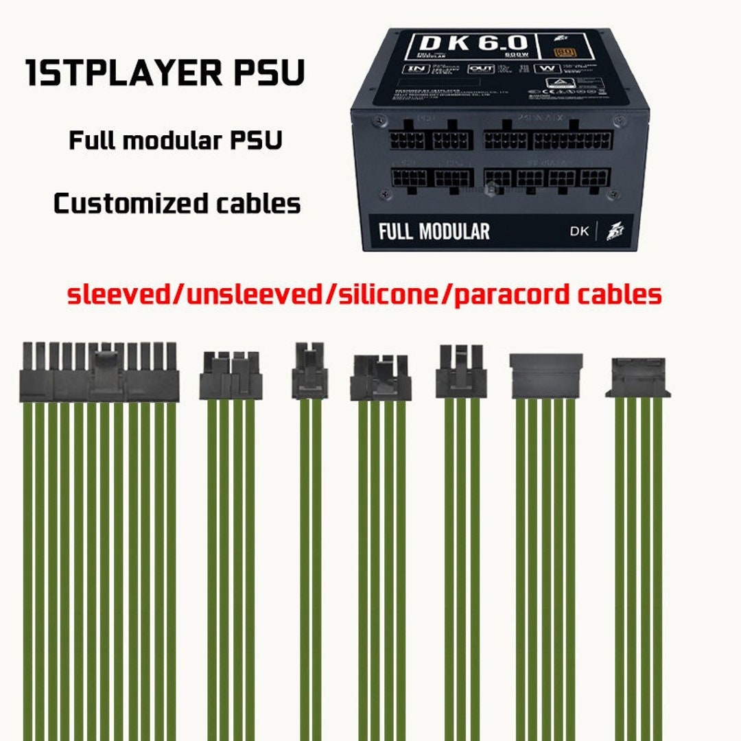 1stplayer DK6.0 Psu Custom Full Modular Cables Replacement Cords - Etsy