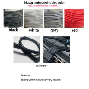 Dreambigbyraymod Custom Psu Modular Cables for Deepcool Psu DQ650-M 750 ...