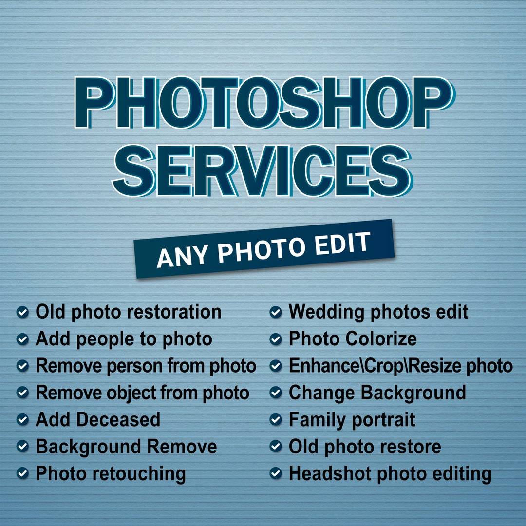 Photoshop Service, Old Photo Restoration Services, Photo Enhancement ...