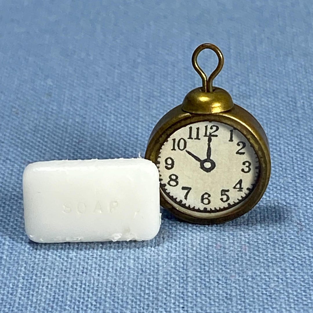 Vintage 1960s Barbie Ken Brass Alarm Clock & White Bar of Soap - Nice ...