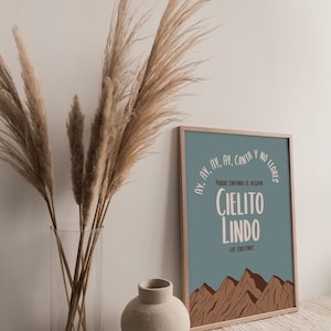 PHYSICAL PRINT - Cielito Lindo, Latinx Art, Spanish, Latinx Prints ...