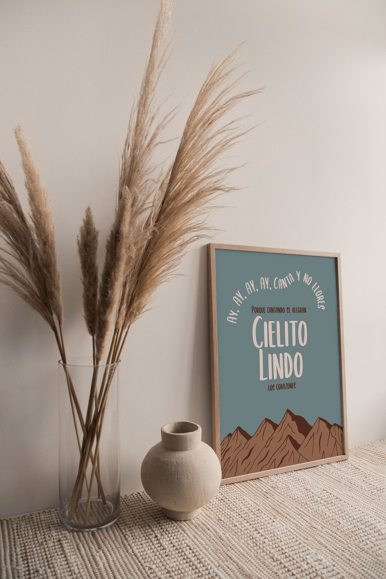 PHYSICAL PRINT Cielito Lindo Latinx Art Spanish Latinx - Etsy