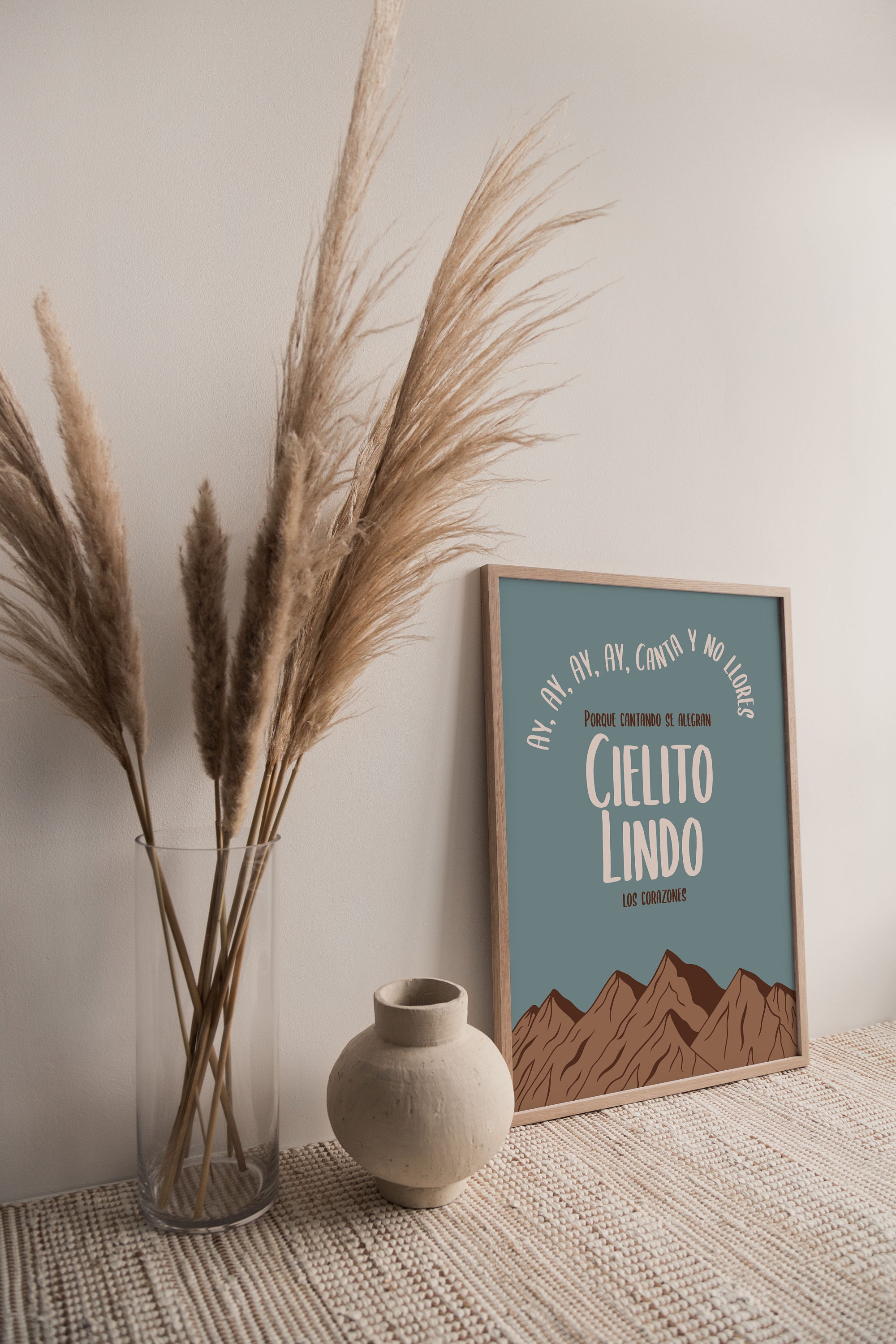 PHYSICAL PRINT Cielito Lindo Latinx Art Spanish Latinx - Etsy