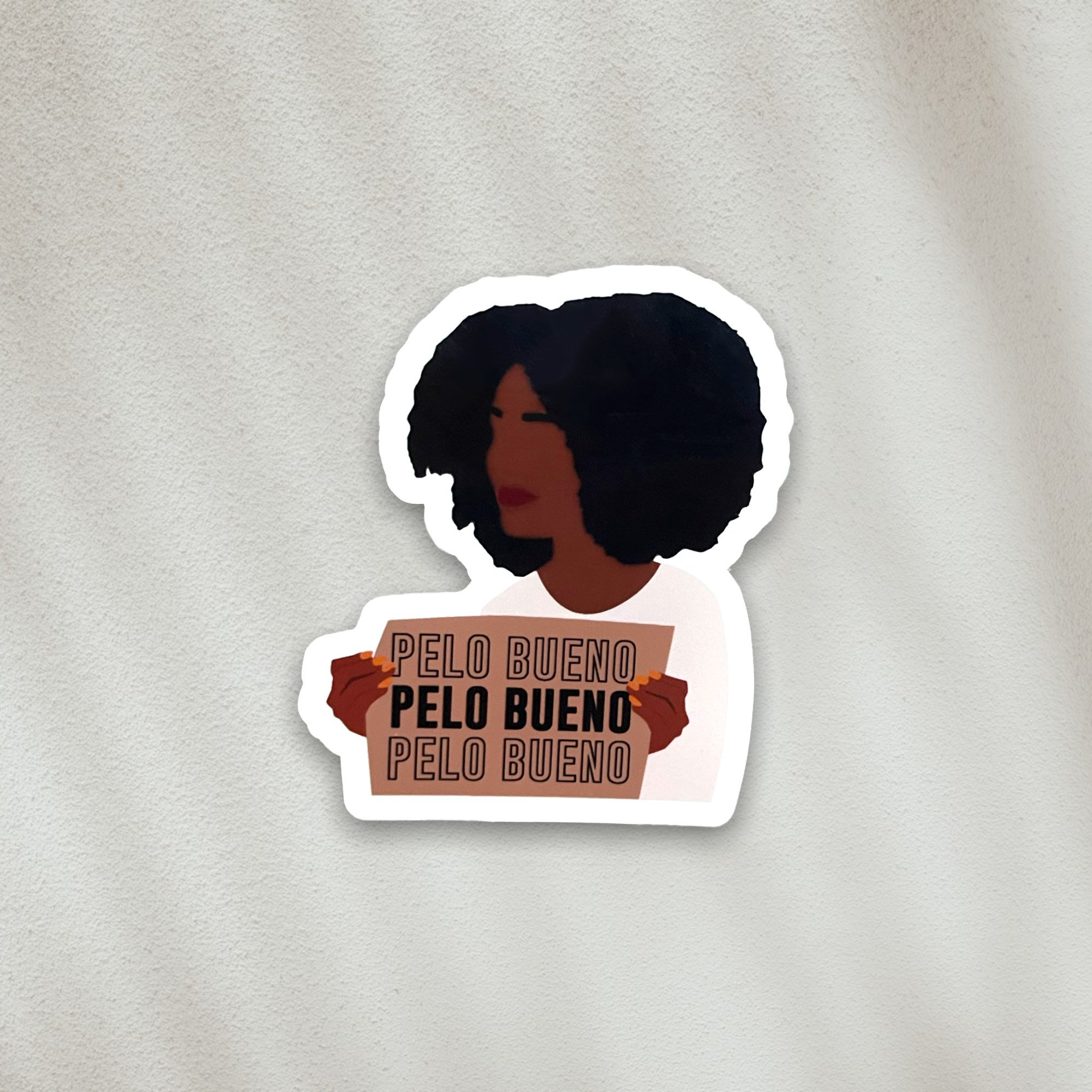 STICKER - Pelo Bueno, Latinx Stickers, Curly Hair, 4C Curls, Spanish ...