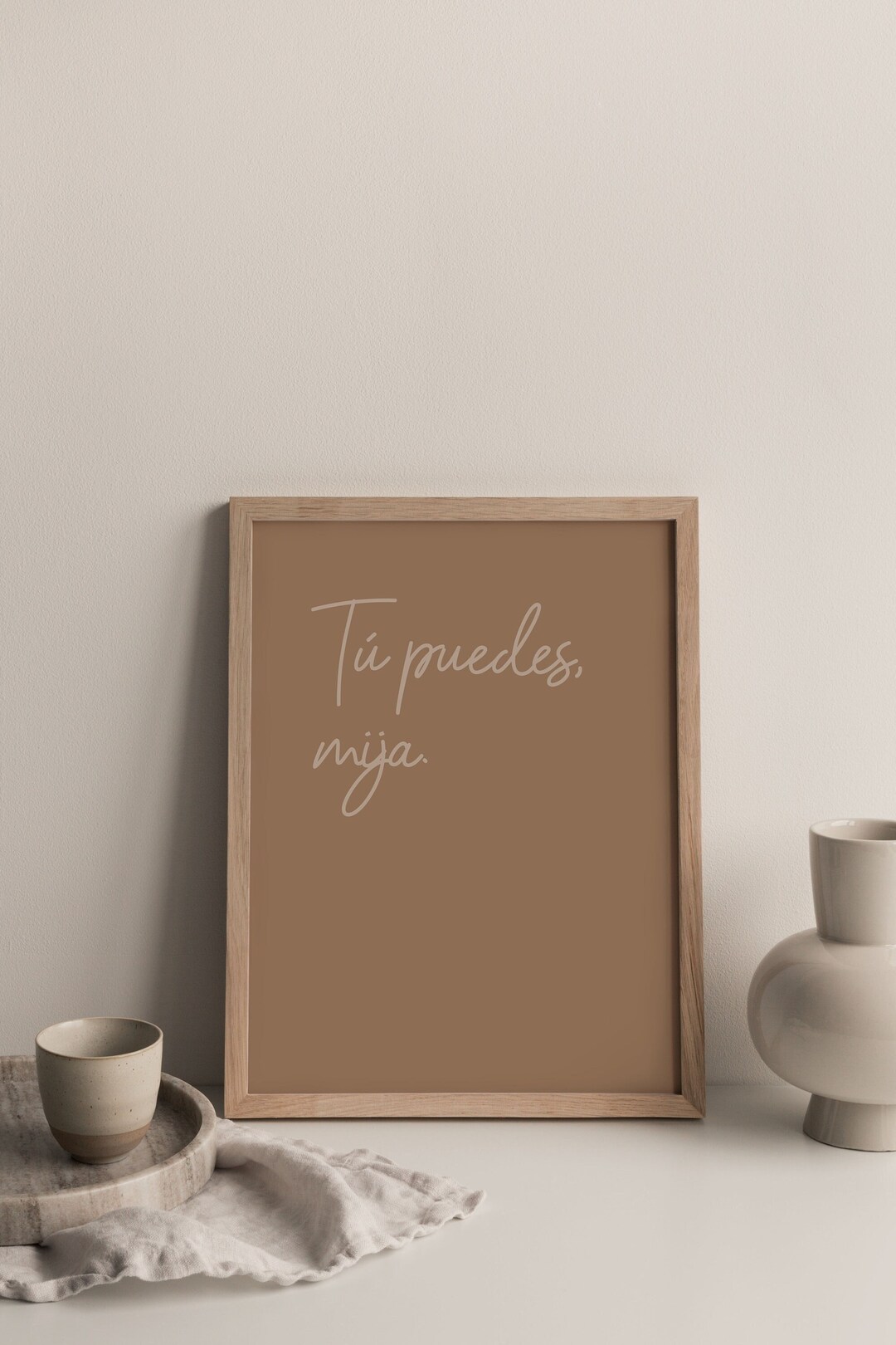 PHYSICAL PRINT - Tu Puedes Mija, Latina Prints, Spanish, Latino, Boho ...