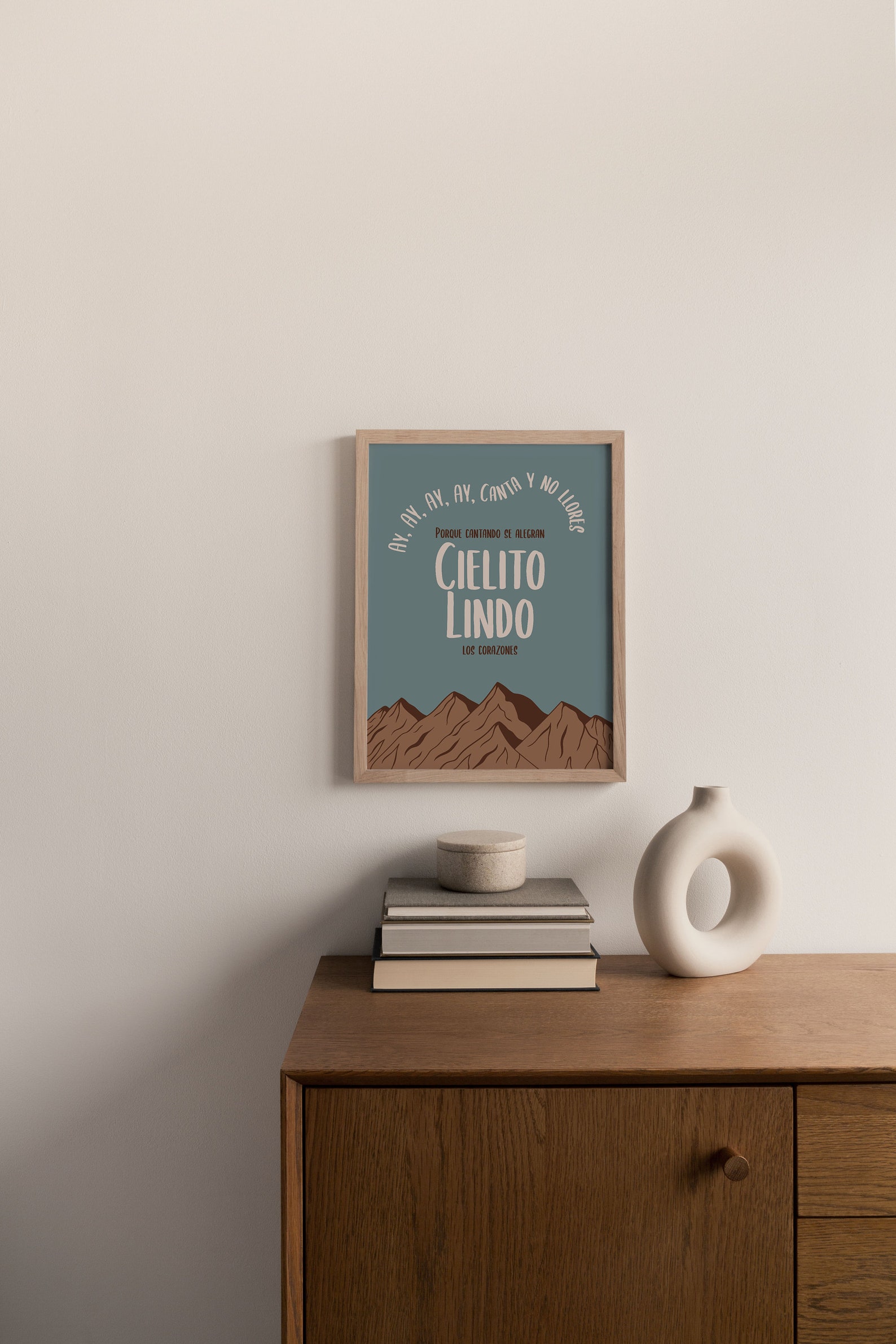 PHYSICAL PRINT Cielito Lindo Latinx Art Spanish Latinx - Etsy