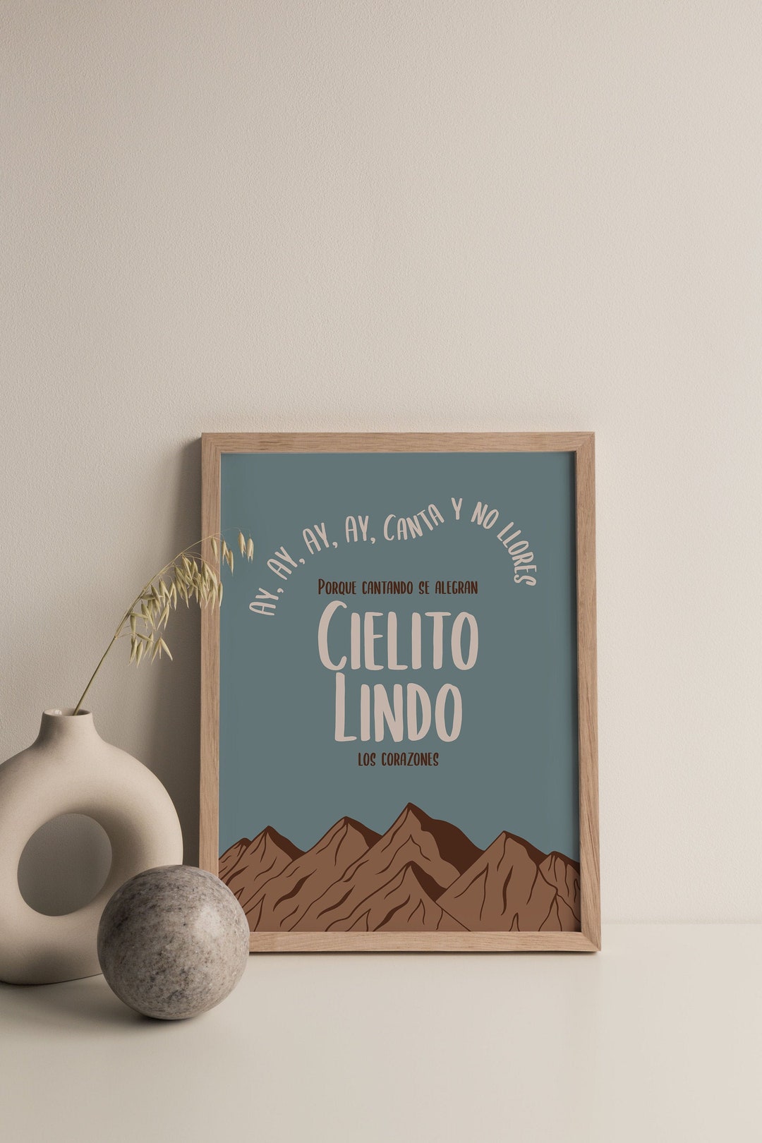 PHYSICAL PRINT - Cielito Lindo, Latinx Art, Spanish, Latinx Prints ...