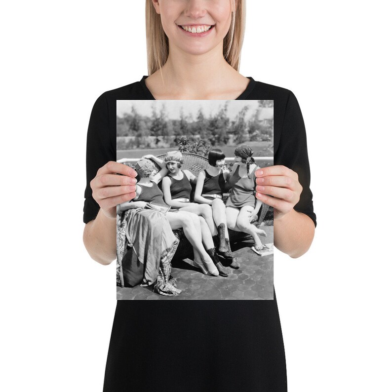 1920s Flappers in Swimsuits Poster Roaring Twenties Jazz - Etsy