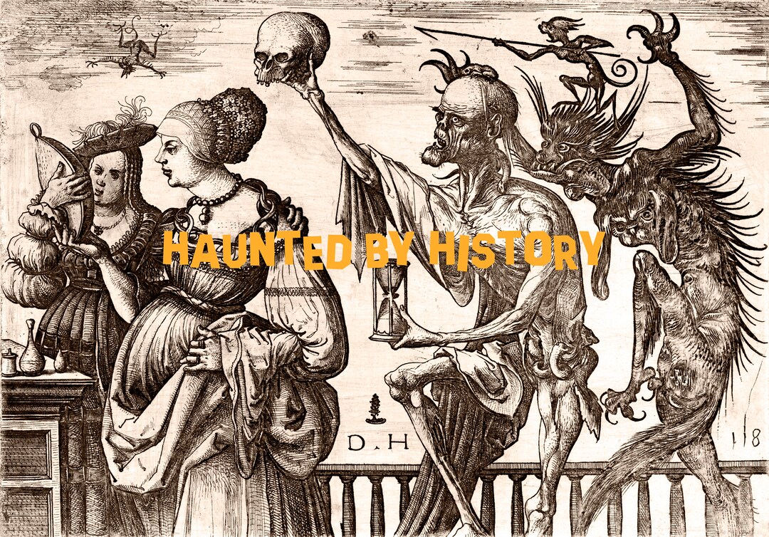 Death and the Devil Surprise Two Women Matte Posters- Renaissance ...