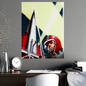 Vintage Science Fiction Rocket Man Matte Poster - Pulp Cover Art - Pulp ...
