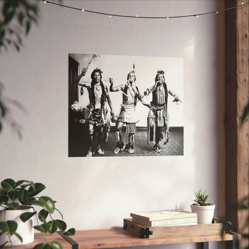 Vintage Snake Dance Poster: Native American Tribal Ritual Art - Etsy
