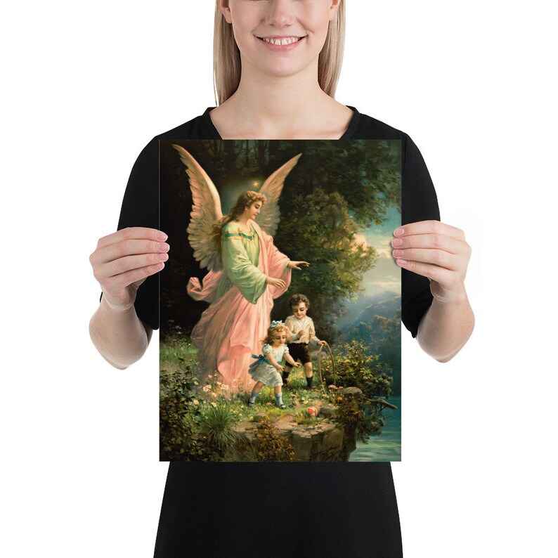 Guardian Angel Poster - Edwardian Art - Children - Spiritual ...