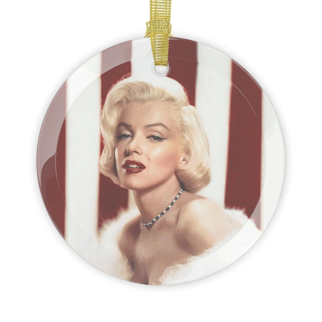 Marilyn Monroe Glass Ornament Iconic Movie Star Sex Symbol Etsy