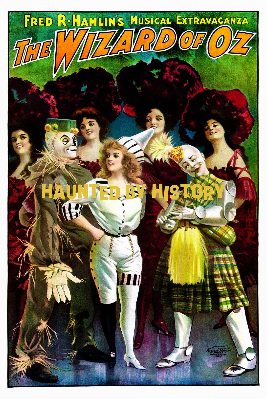 The Wizard of Oz Poster - Musical Extravaganza - Edwardian - Scarecrow ...