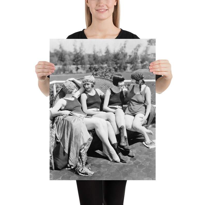 1920s Flappers in Swimsuits Poster Roaring Twenties Jazz - Etsy