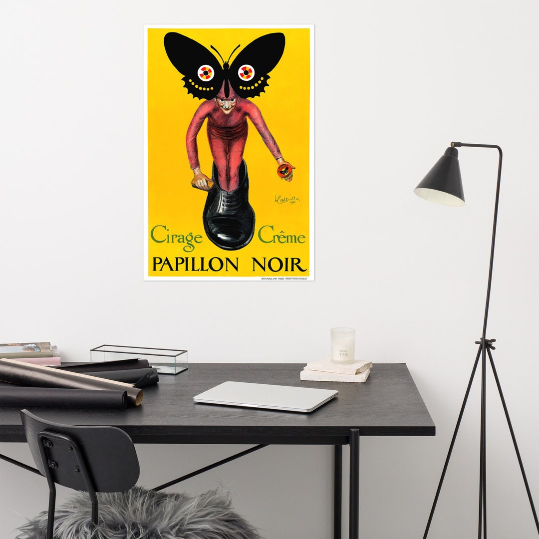 Art Nouveau "papillon Creme" Poster: 1920s Butterfly Elf Illustration ...